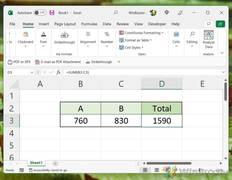 How to Add on Excel with the Sum Formula, AutoSum or the plus Sign