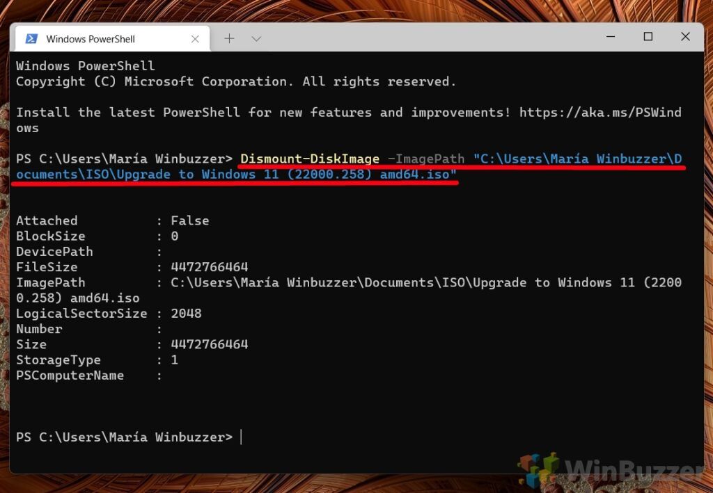How to Mount or Unmount ISO and IMG Files in Windows 11 - WinBuzzer