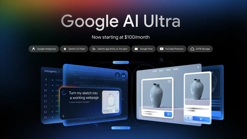 Google I/O 2026 Brings $100 AI Ultra Tier, Cuts Top Plan to $200