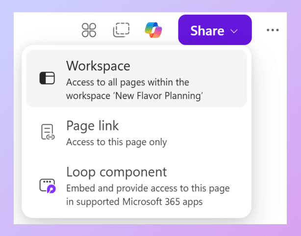 Microsoft Loop Gets Workspace Link-Sharing Capability