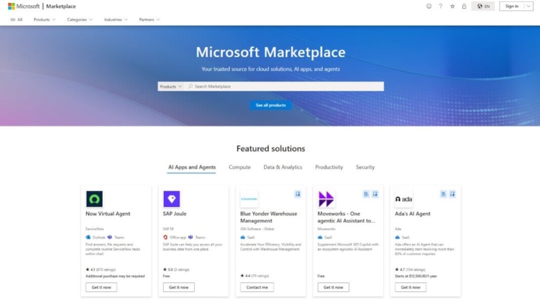 Microsoft Unifies Azure Marketplace and AppSource Into New AI-Focused ...