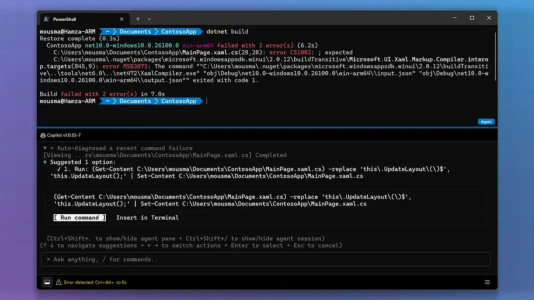 Microsoft Tests AI Agents in New Intelligent Terminal Fork