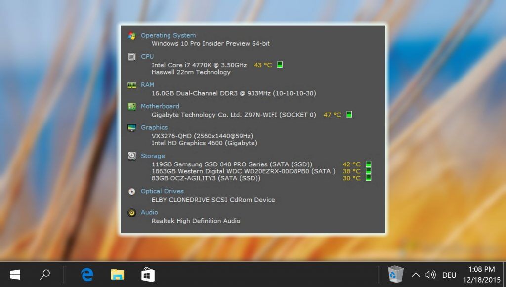 Windows 10: How to Check PC Specs with System Information or Speccy