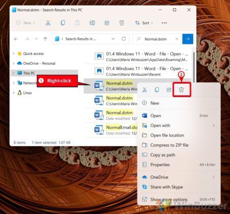 How to Use Word Templates and Change the Template File "Normal.dotm"