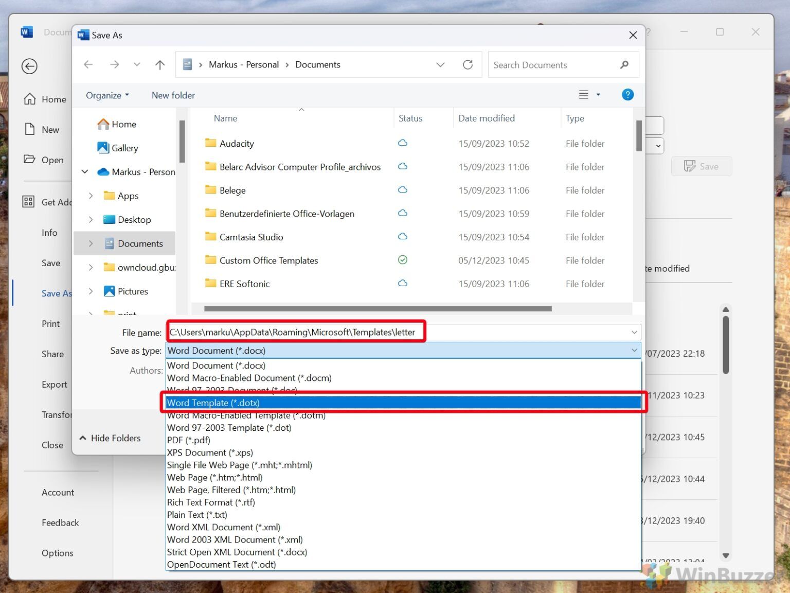 How to Use Word Templates and Change the Template File "Normal.dotm"